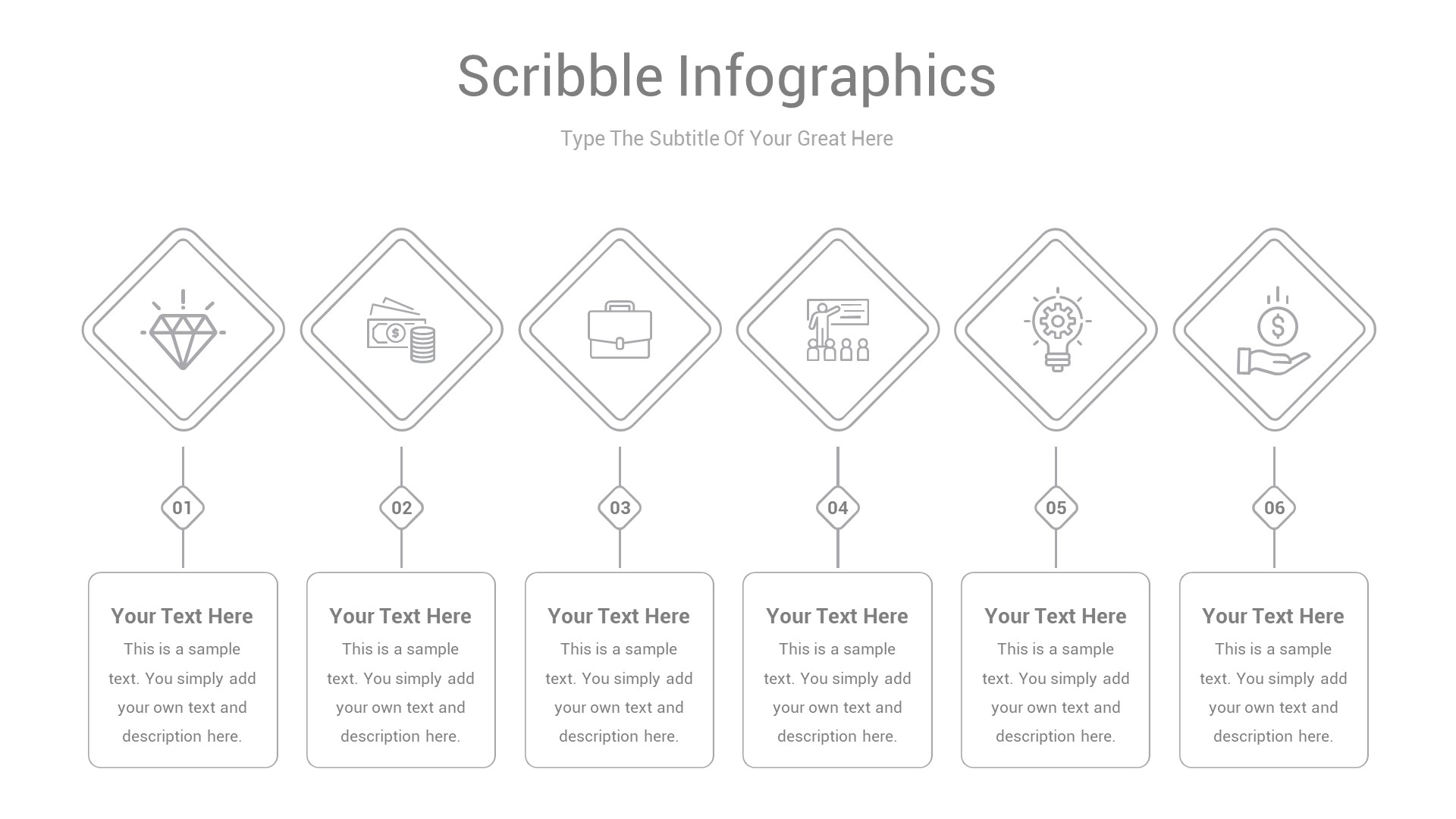 Scribble-Doodle Infographics PowerPoint Presentation Template by Neroox